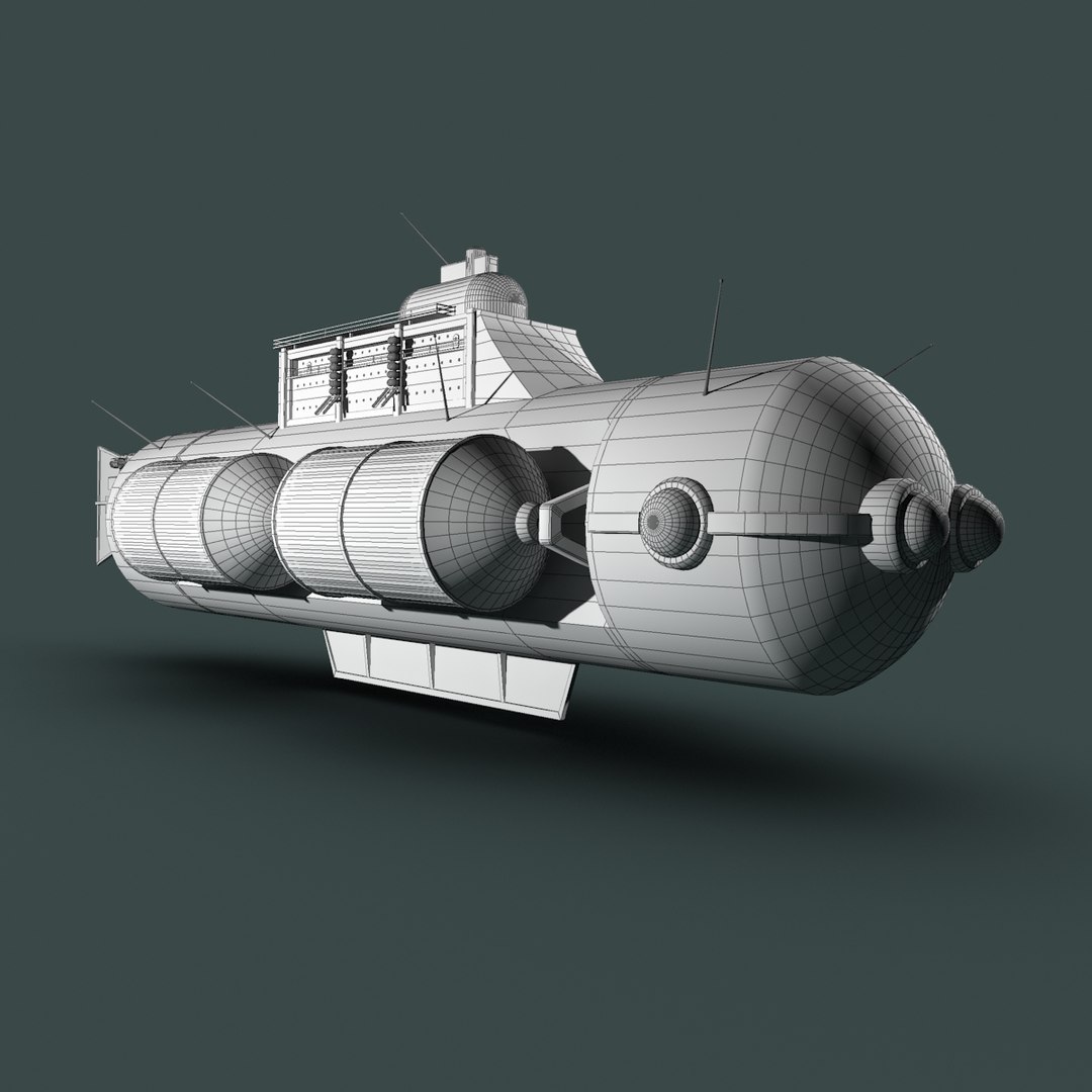 3ds Fantasy Submarine Steampunk