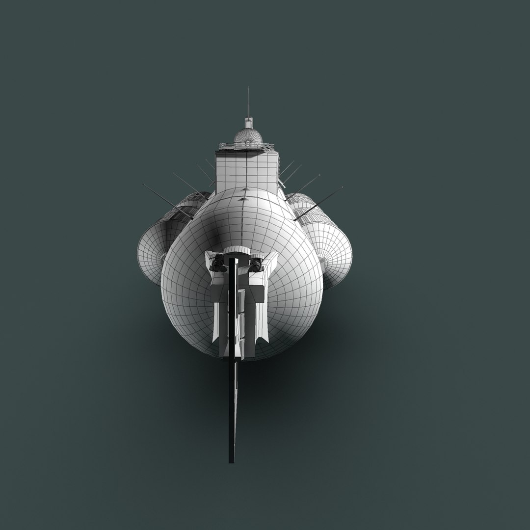 3ds Fantasy Submarine Steampunk