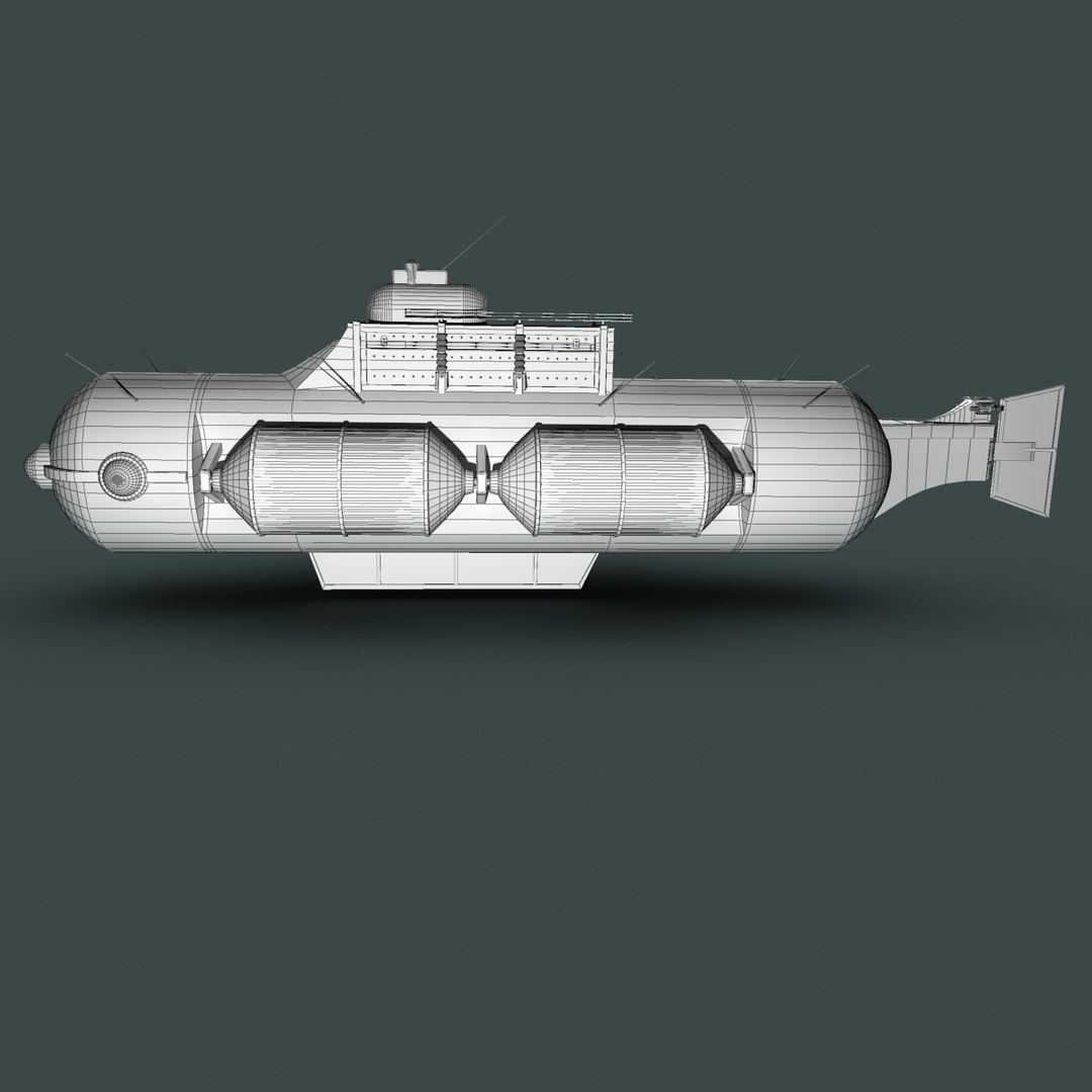 3ds Fantasy Submarine Steampunk