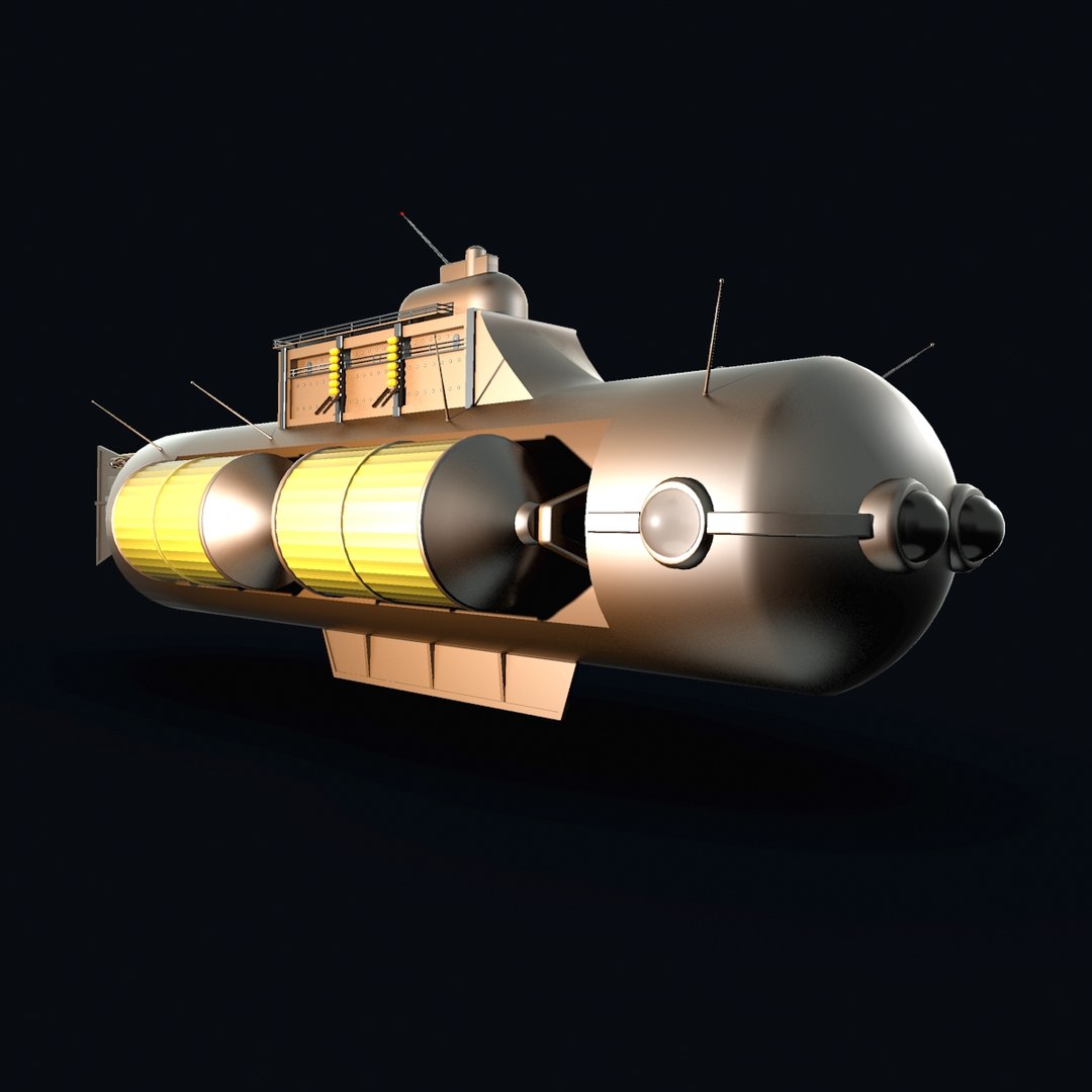 3ds Fantasy Submarine Steampunk