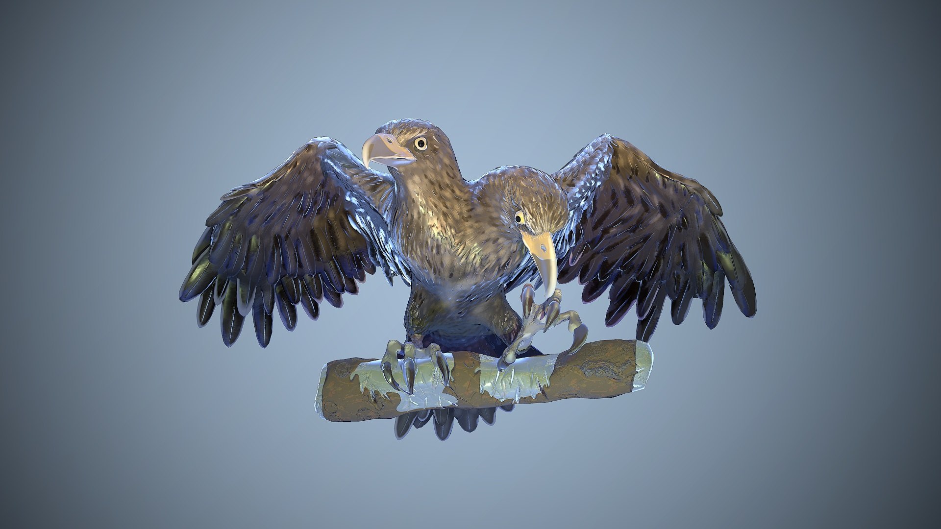 TWO-HEADED EAGLE 3D - TurboSquid 1744960