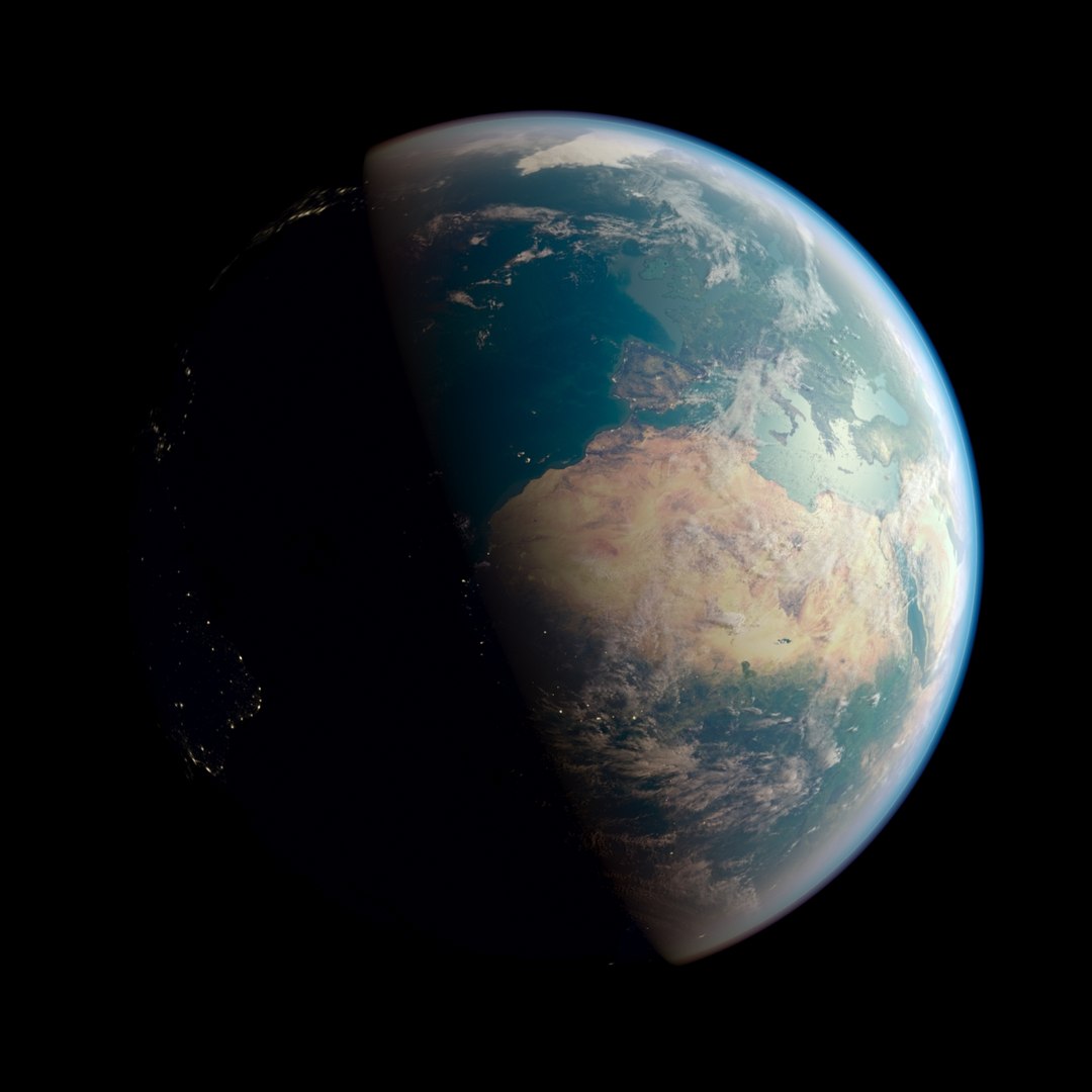 Realistic Earth 3ds