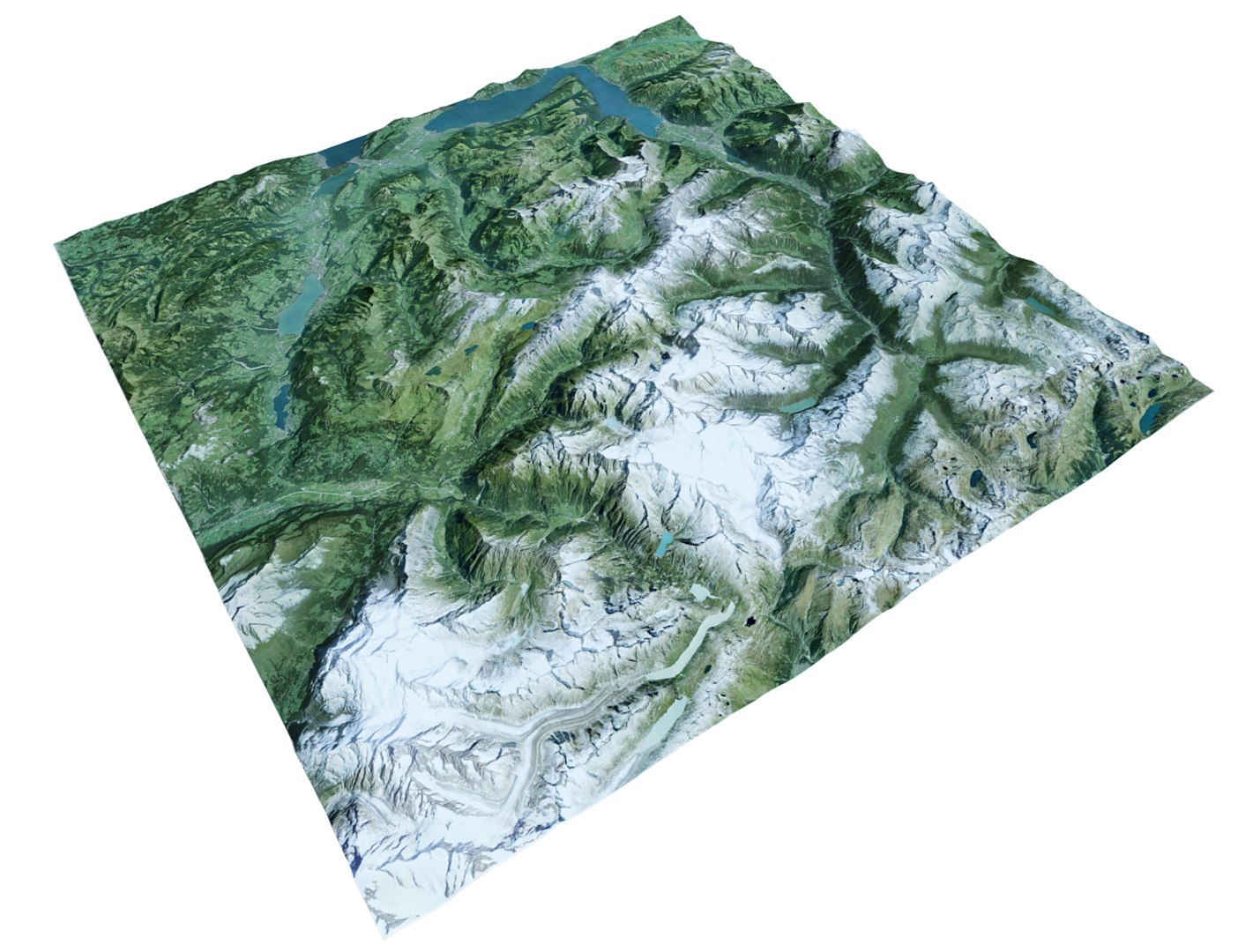 3ds Max Alpine Lanscape