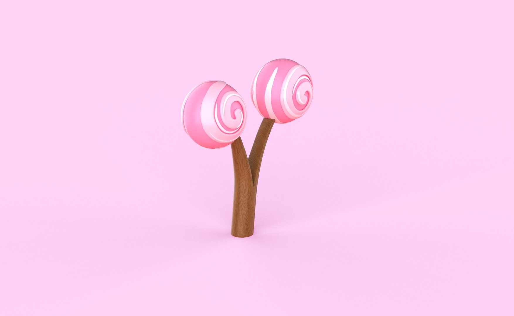Cartoon Candy Tree 3 Model - TurboSquid 2251021