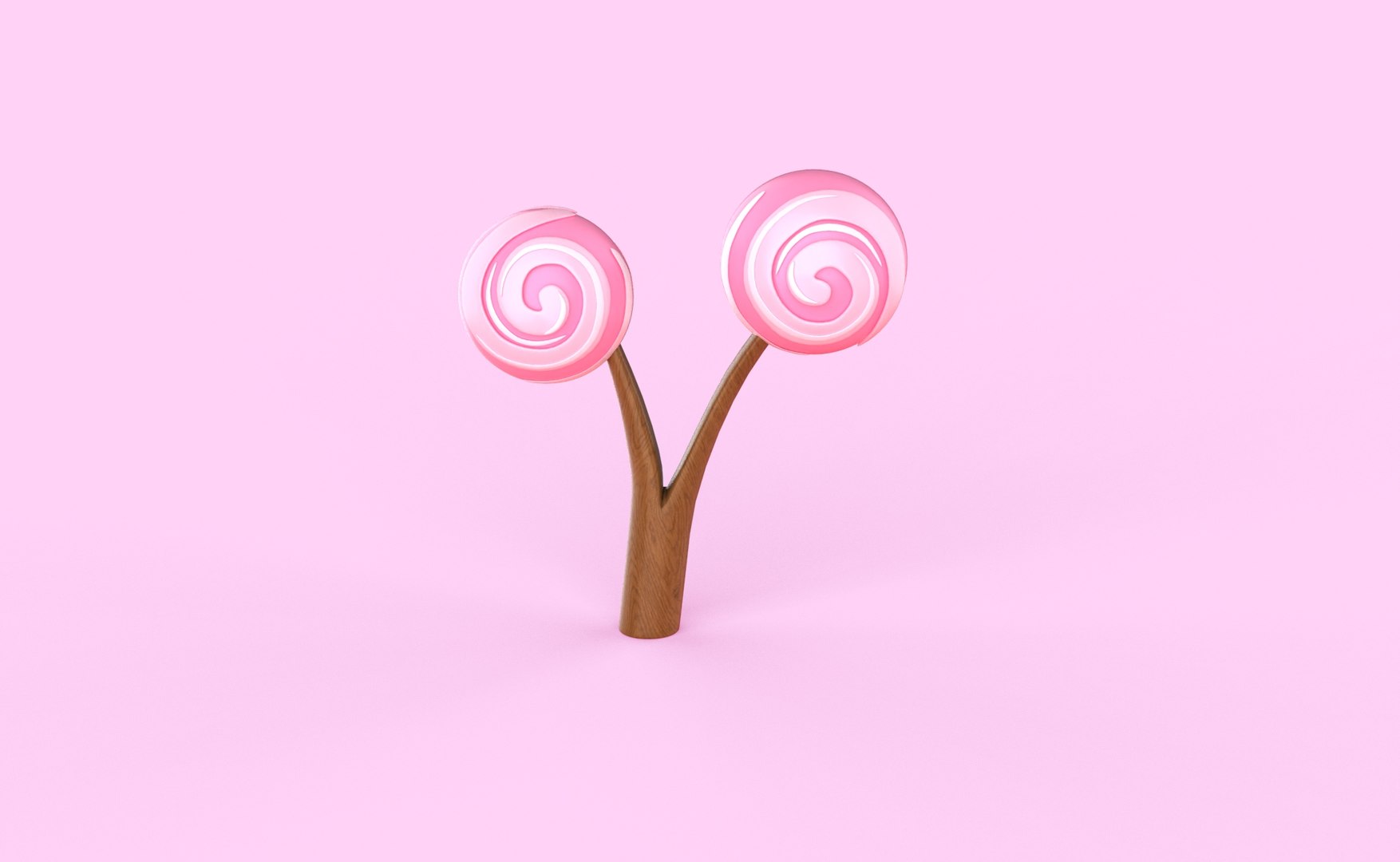 Cartoon Candy Tree 3 Model - TurboSquid 2251021