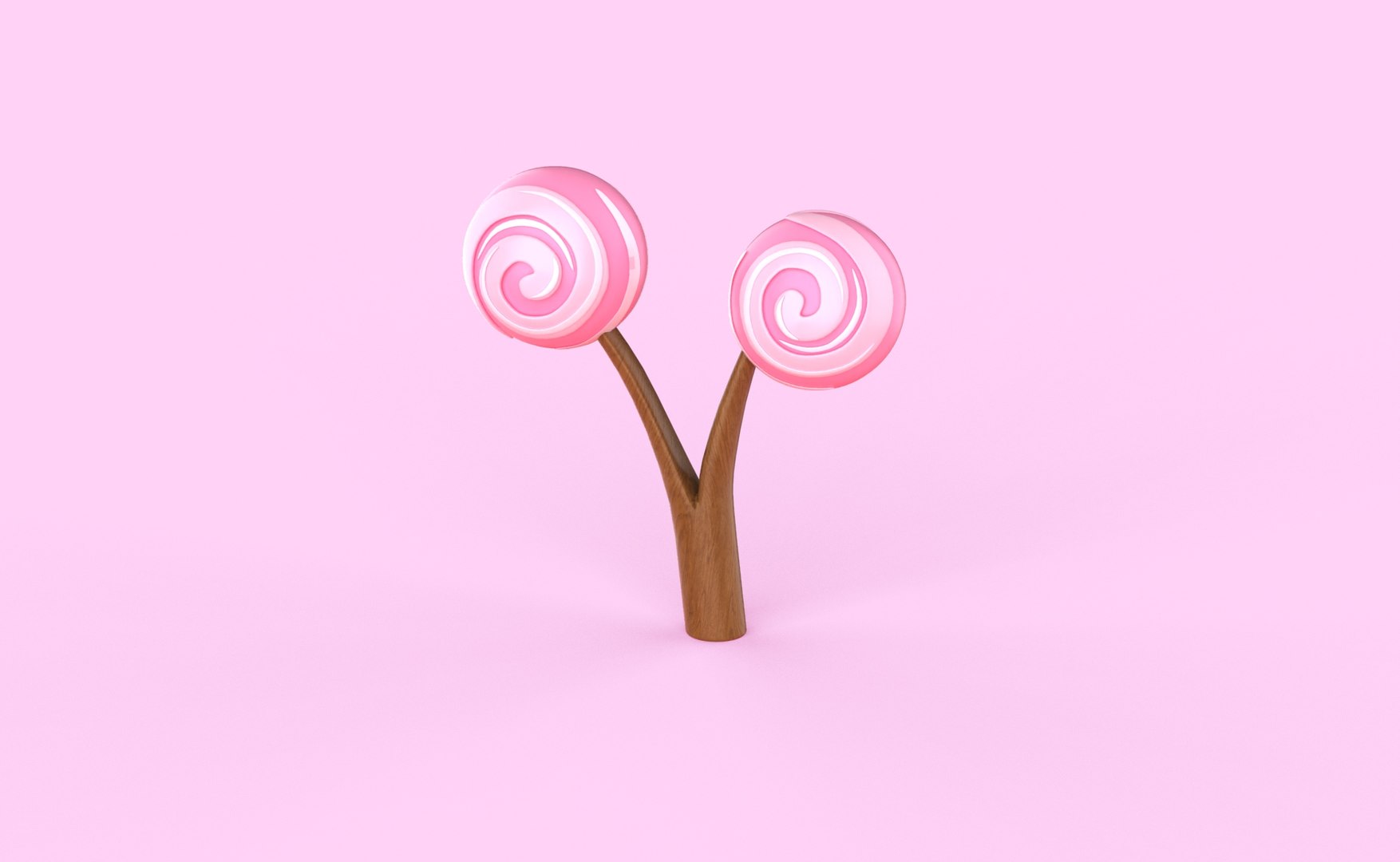 Cartoon Candy Tree 3 Model - TurboSquid 2251021