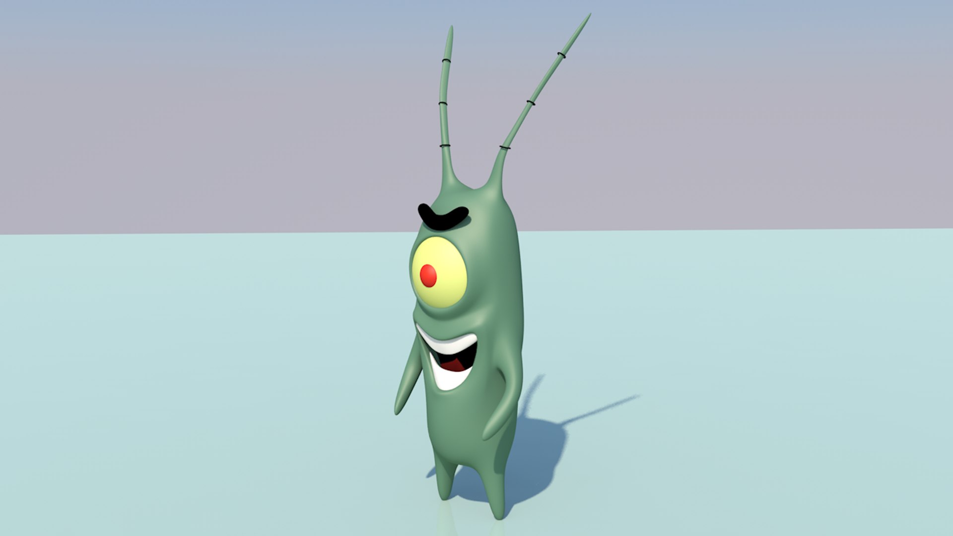 Free 3D Sheldon J Plankton - TurboSquid 1195228