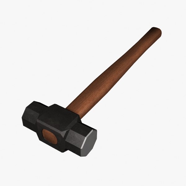 3d sledgehammer hammer model