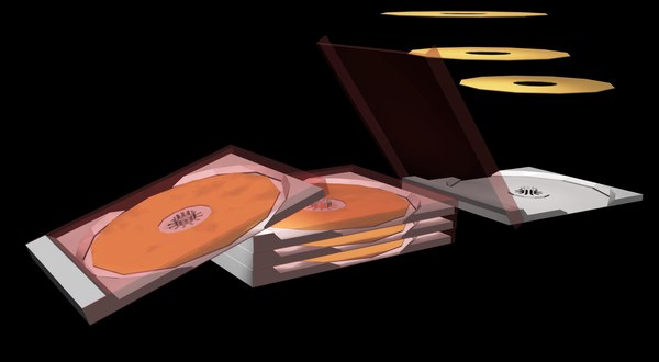 compact disks case 3d model
