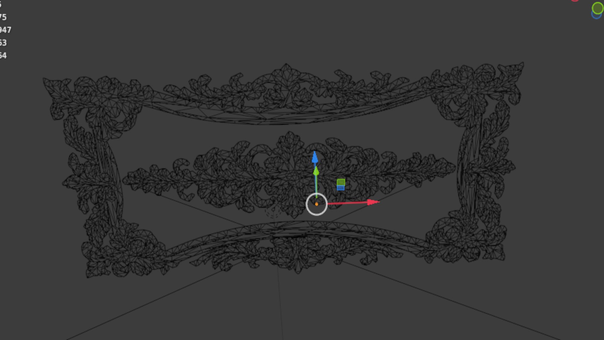 3D Model Plaster Decorative Frame Ornament 12 - TurboSquid 2169133