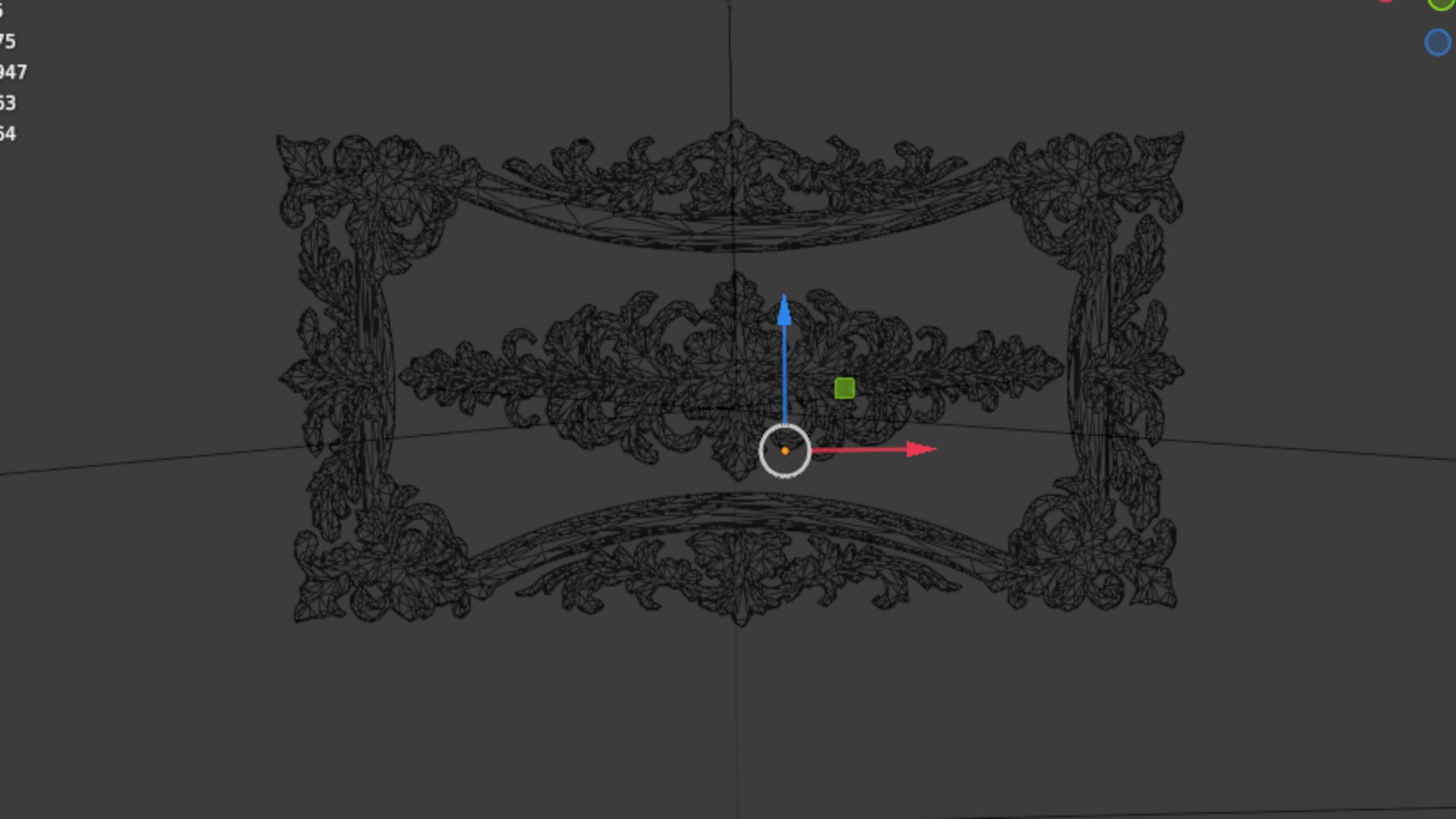 3D Model Plaster Decorative Frame Ornament 12 - TurboSquid 2169133