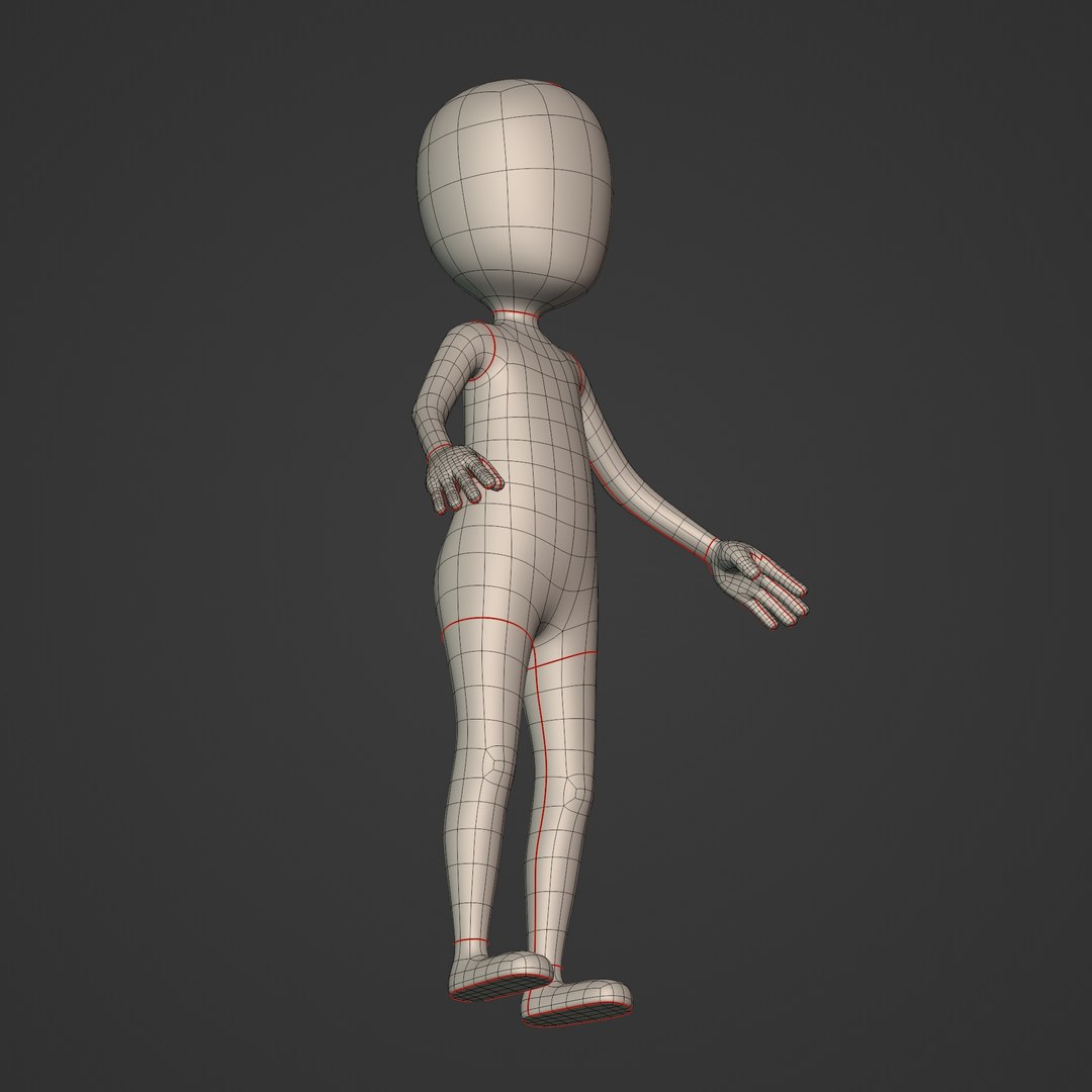 3D model Cartoon Stickman - TurboSquid 1938157
