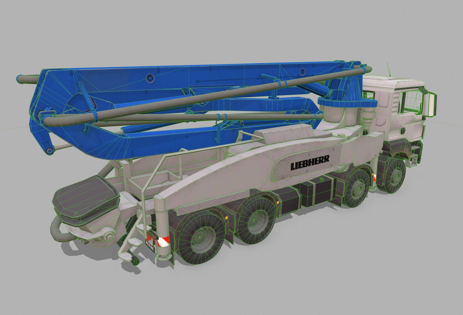 3D Concrete Pump - TurboSquid 1543341