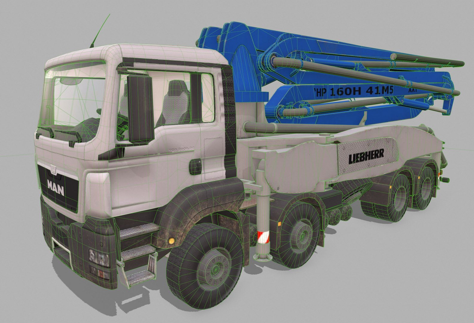 3D Concrete Pump - TurboSquid 1543341