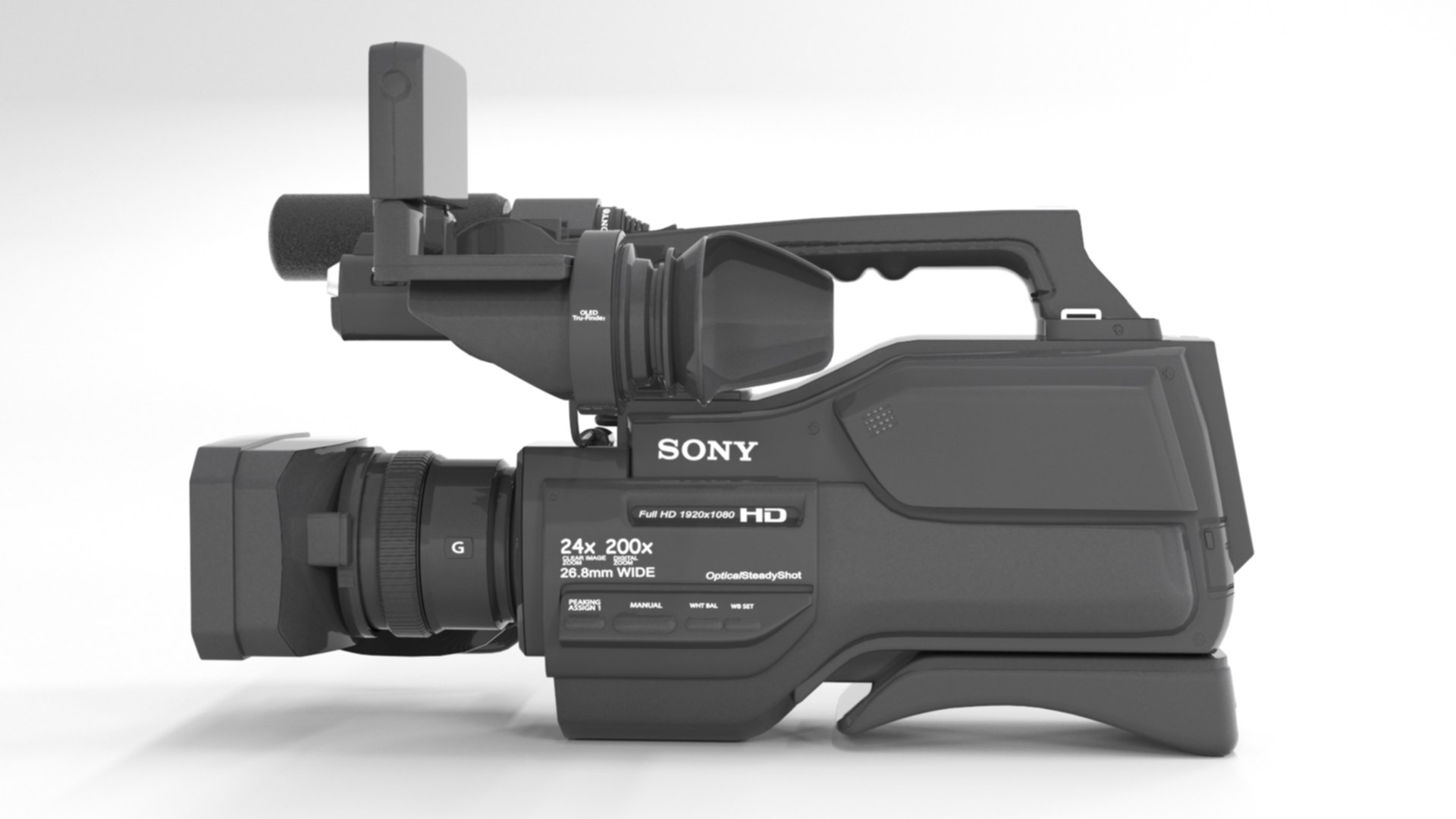 Sony HXR-MC2500 Shoulder Mount AVCHD Camcorder 3D - TurboSquid 2234651