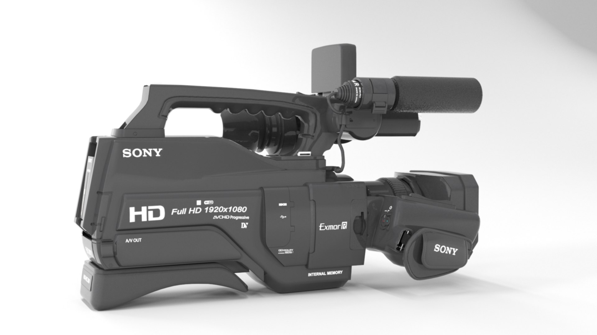 Sony HXR-MC2500 Shoulder Mount AVCHD Camcorder 3D - TurboSquid 2234651