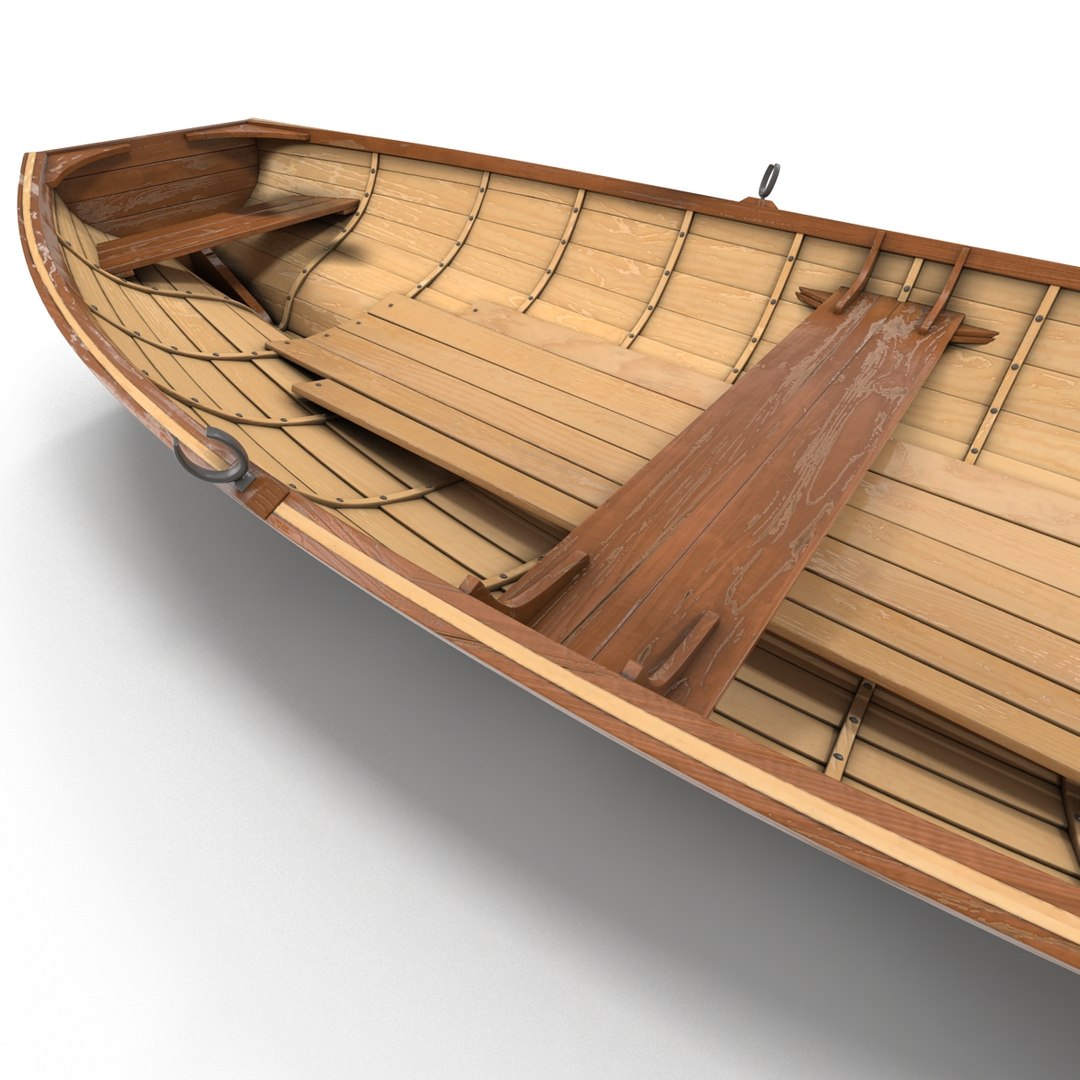 rowboats modeled 3ds