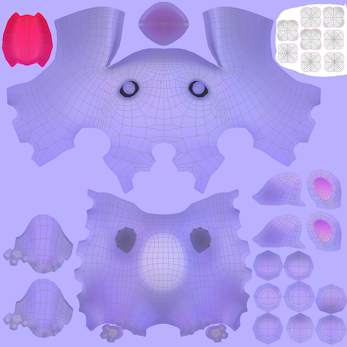 3D cute cartoon monster model - TurboSquid 1399391