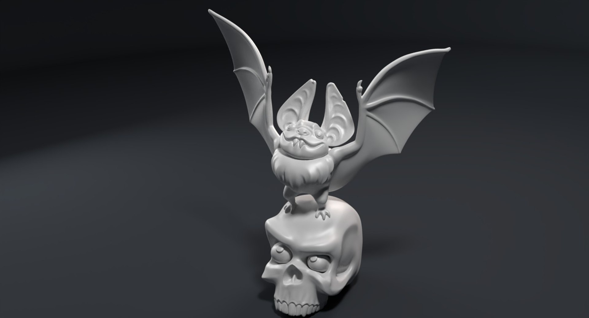 Sculpture funny vampire 3D model - TurboSquid 1518028