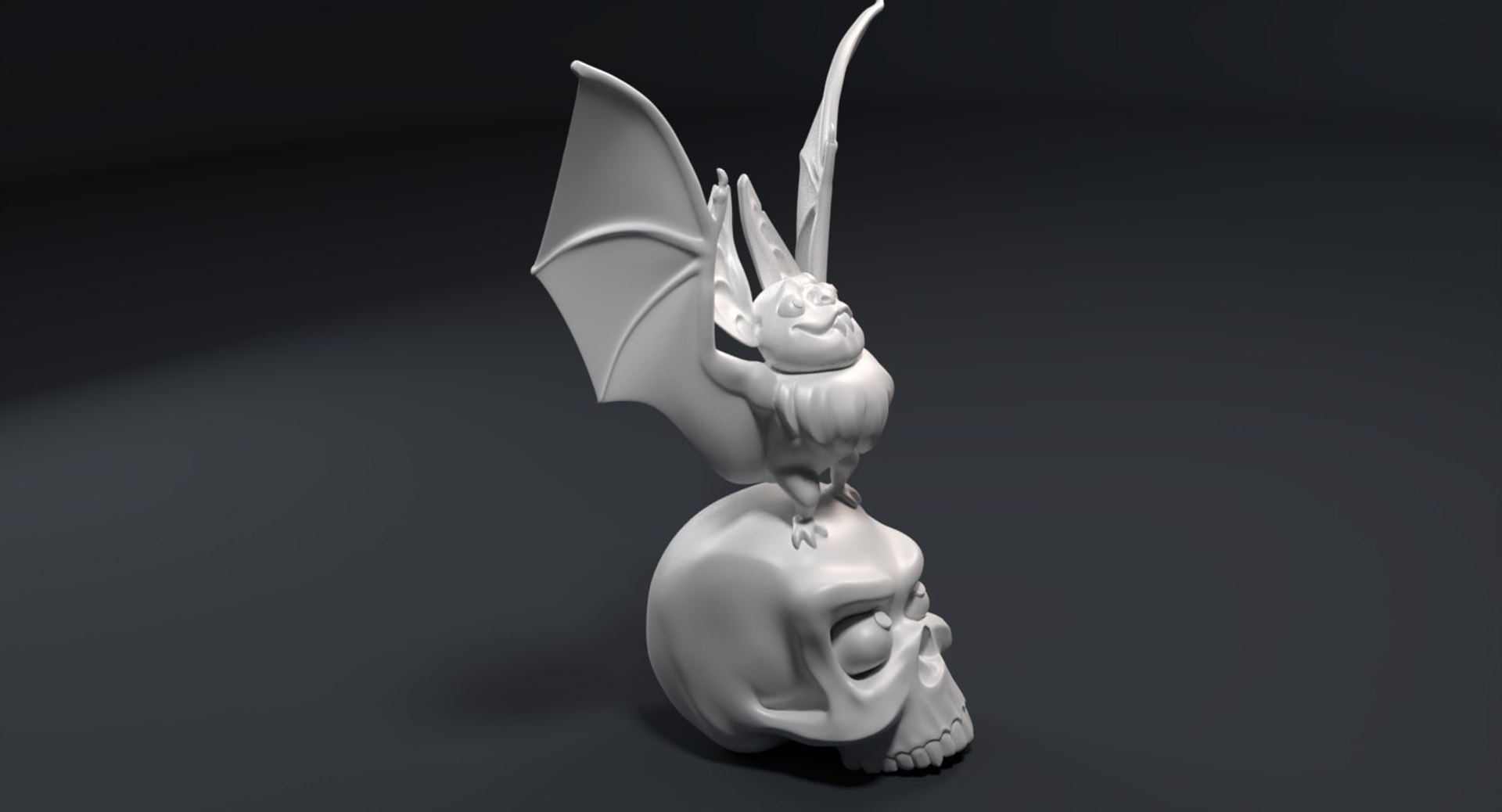 Sculpture funny vampire 3D model - TurboSquid 1518028