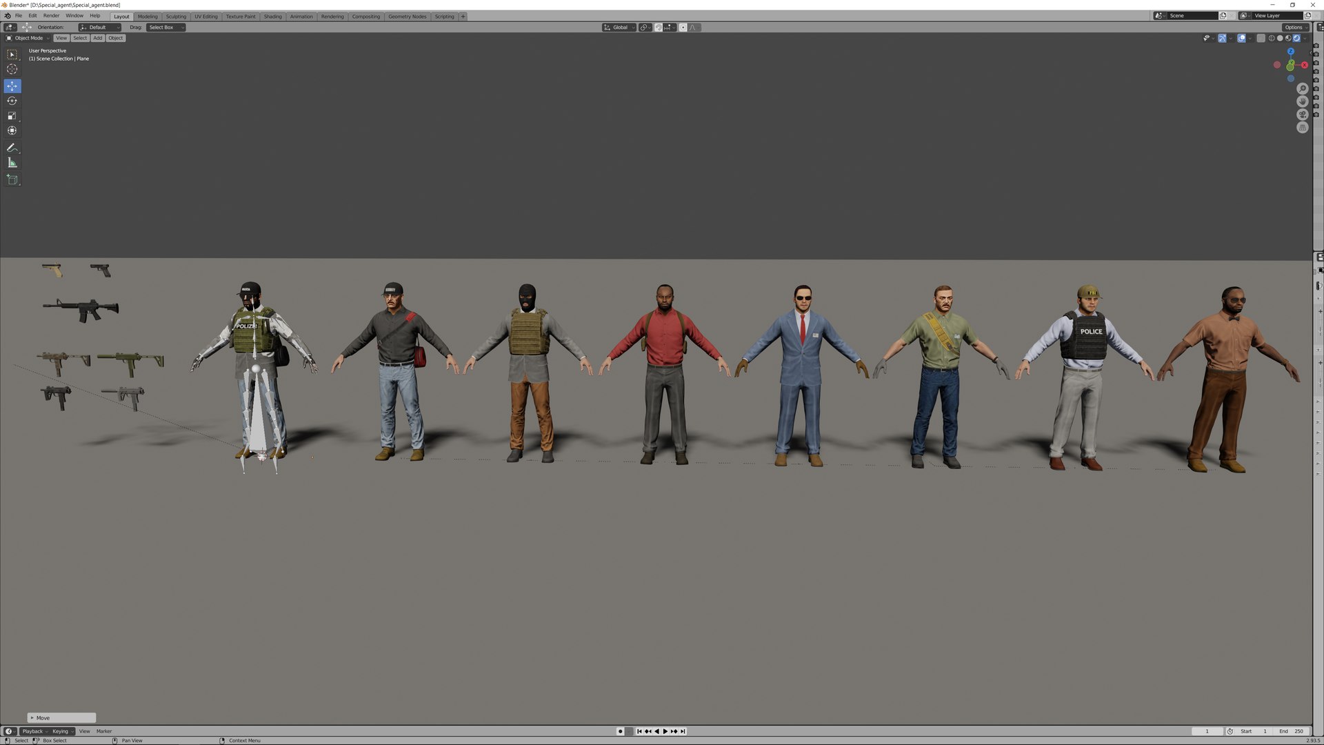 Special Agent 3D Model - TurboSquid 2155660