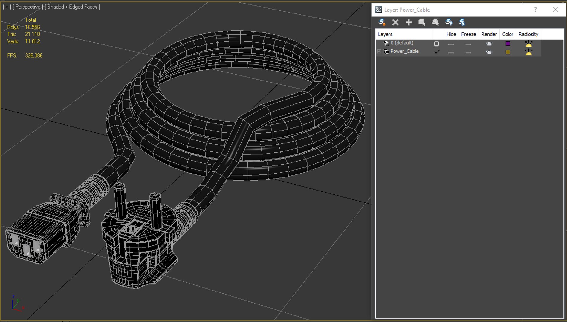 3D model power cord - TurboSquid 1274568