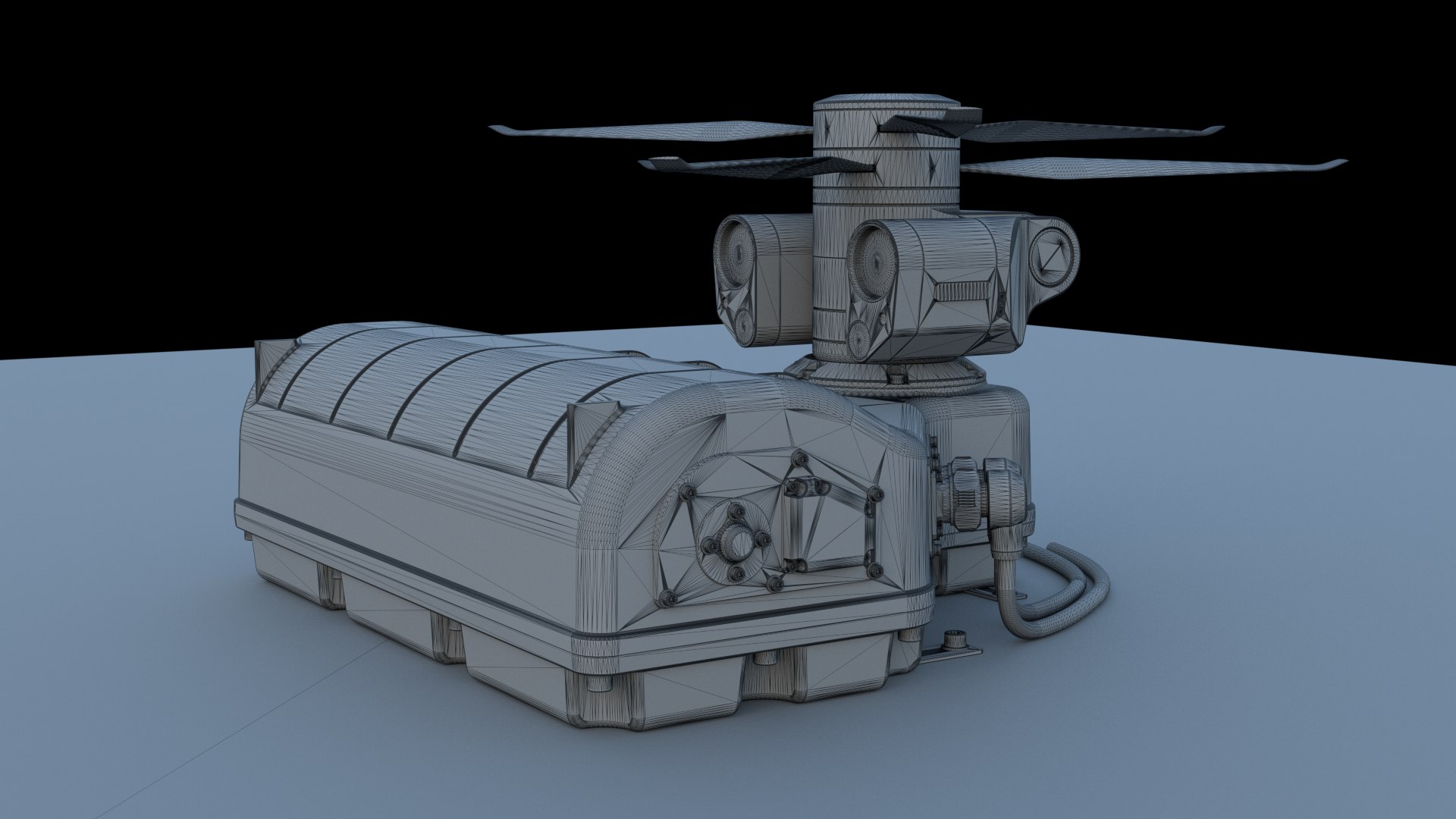 Tethered Drone Concept 3D Model - TurboSquid 2165573