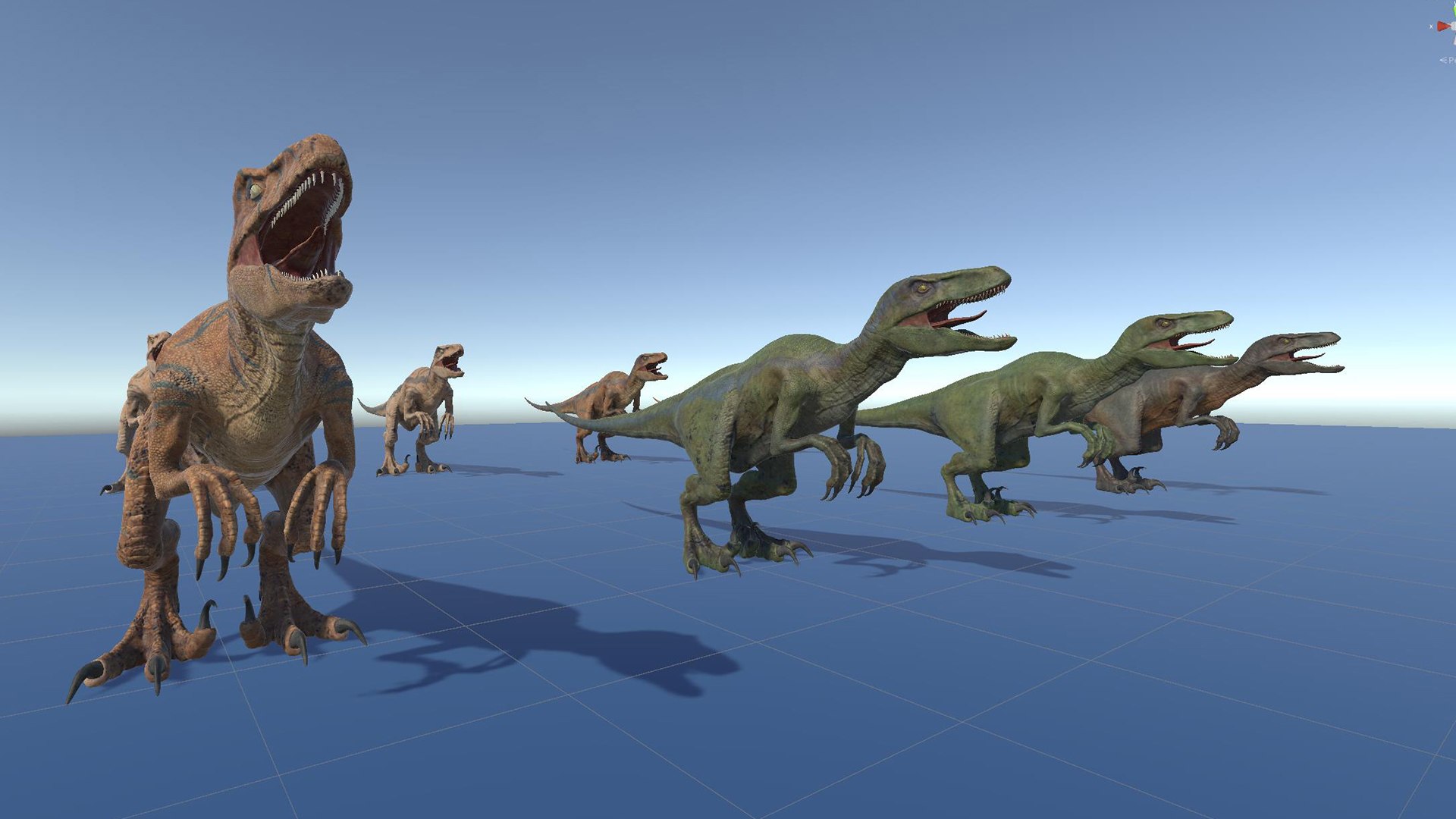 Raptor Dinosaur - Hybrid Velociraptor Unity Project 3D - TurboSquid 2250411