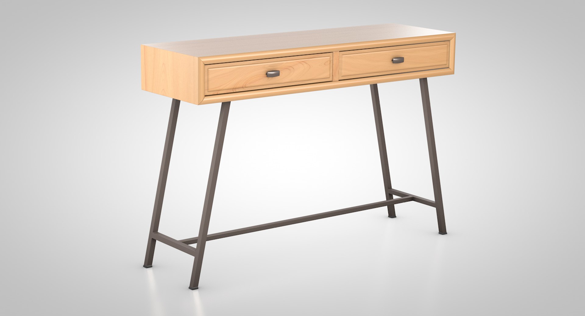 Mid-century Modern Console Table 3D Model - TurboSquid 1413680