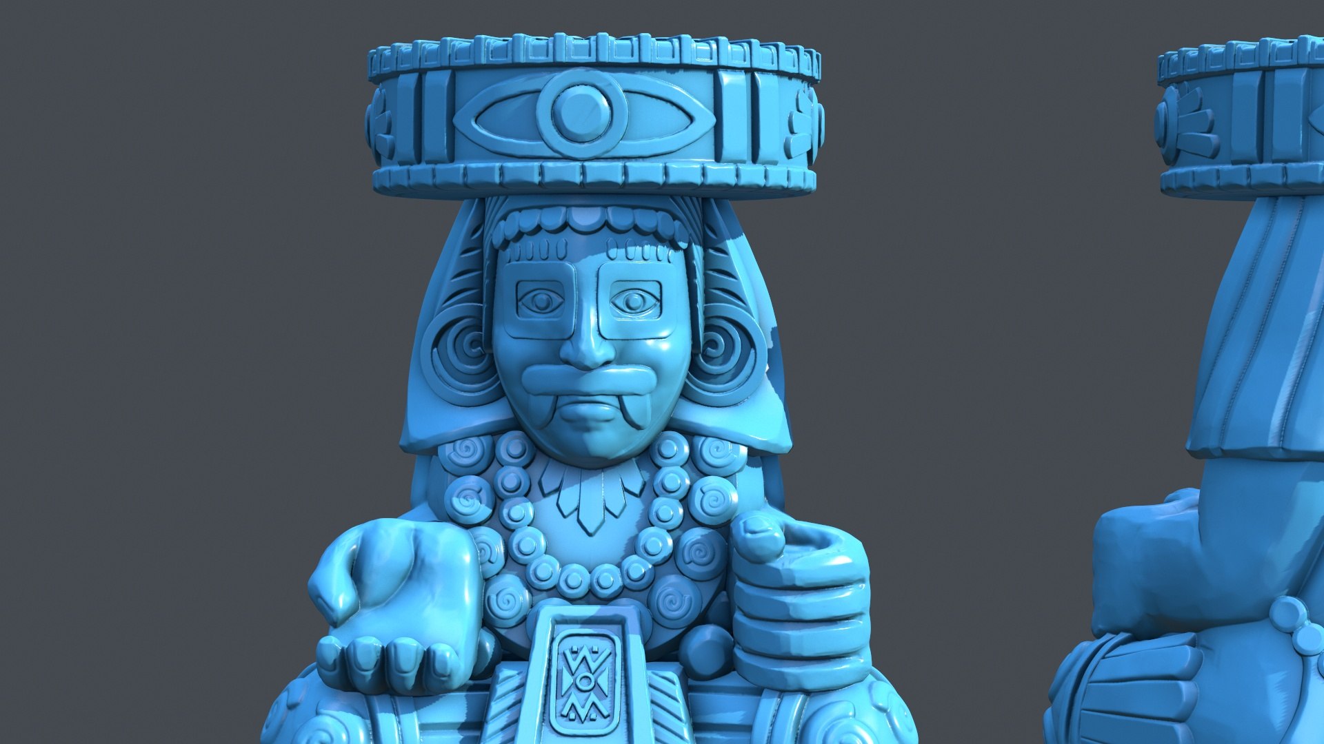Statue Aztec Huehueteotl God Of Fire HP 3D Print Model 3D - TurboSquid ...