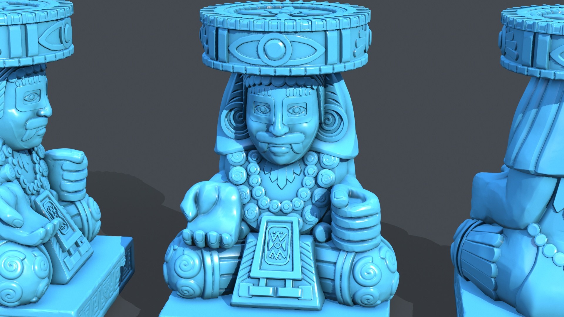 Statue Aztec Huehueteotl God Of Fire HP 3D Print Model 3D - TurboSquid ...