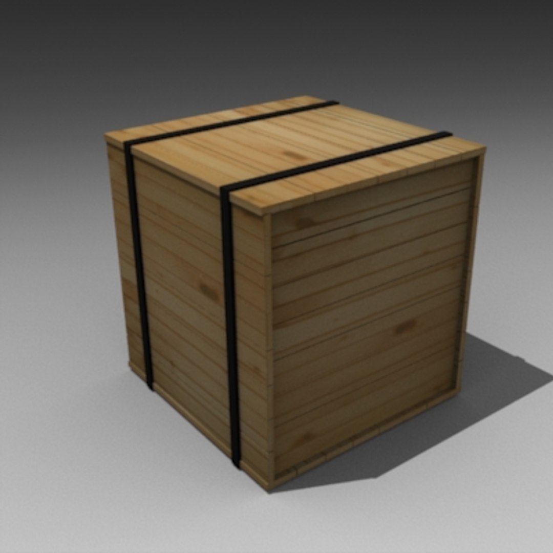 3d Crate Model