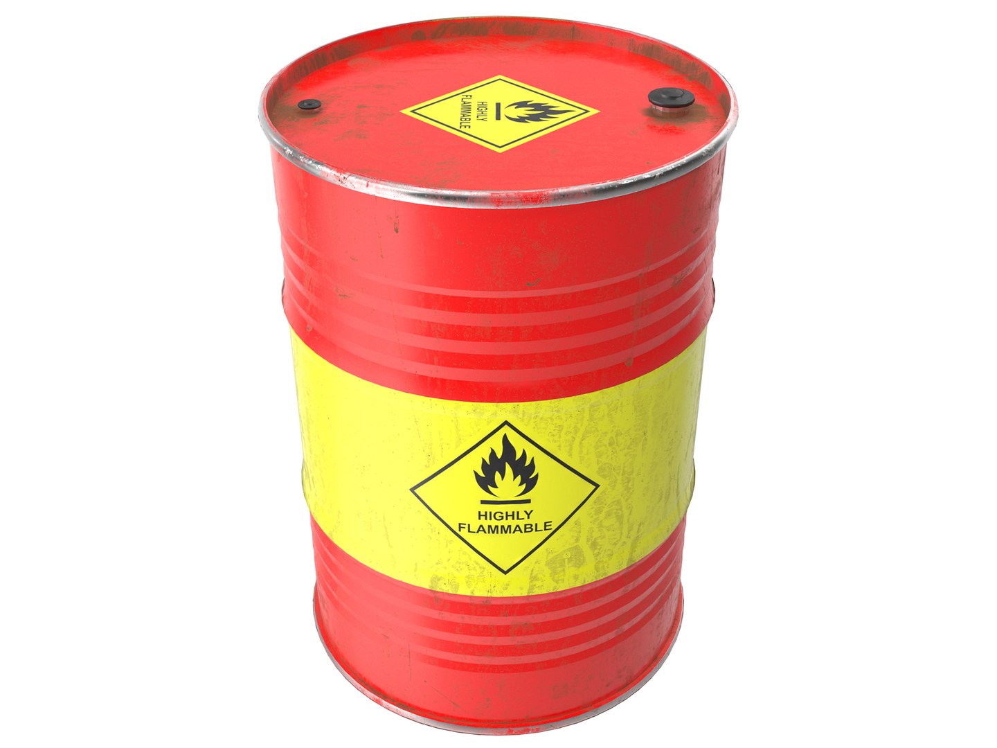 Flammable Barrel 3D - TurboSquid 1809301