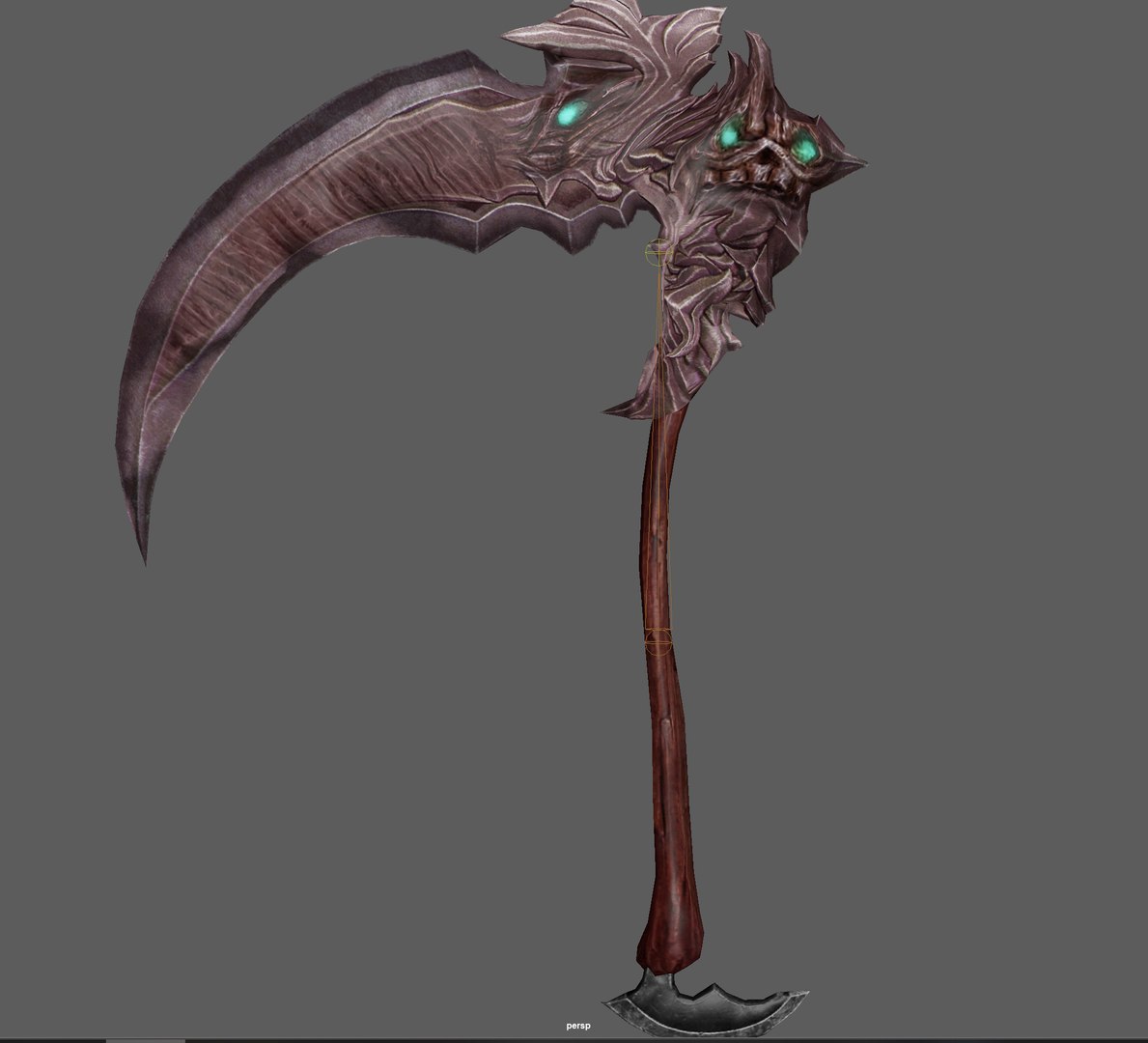 3D Fantasy Scythe Reaper Weapon Low Poly - TurboSquid 2031196