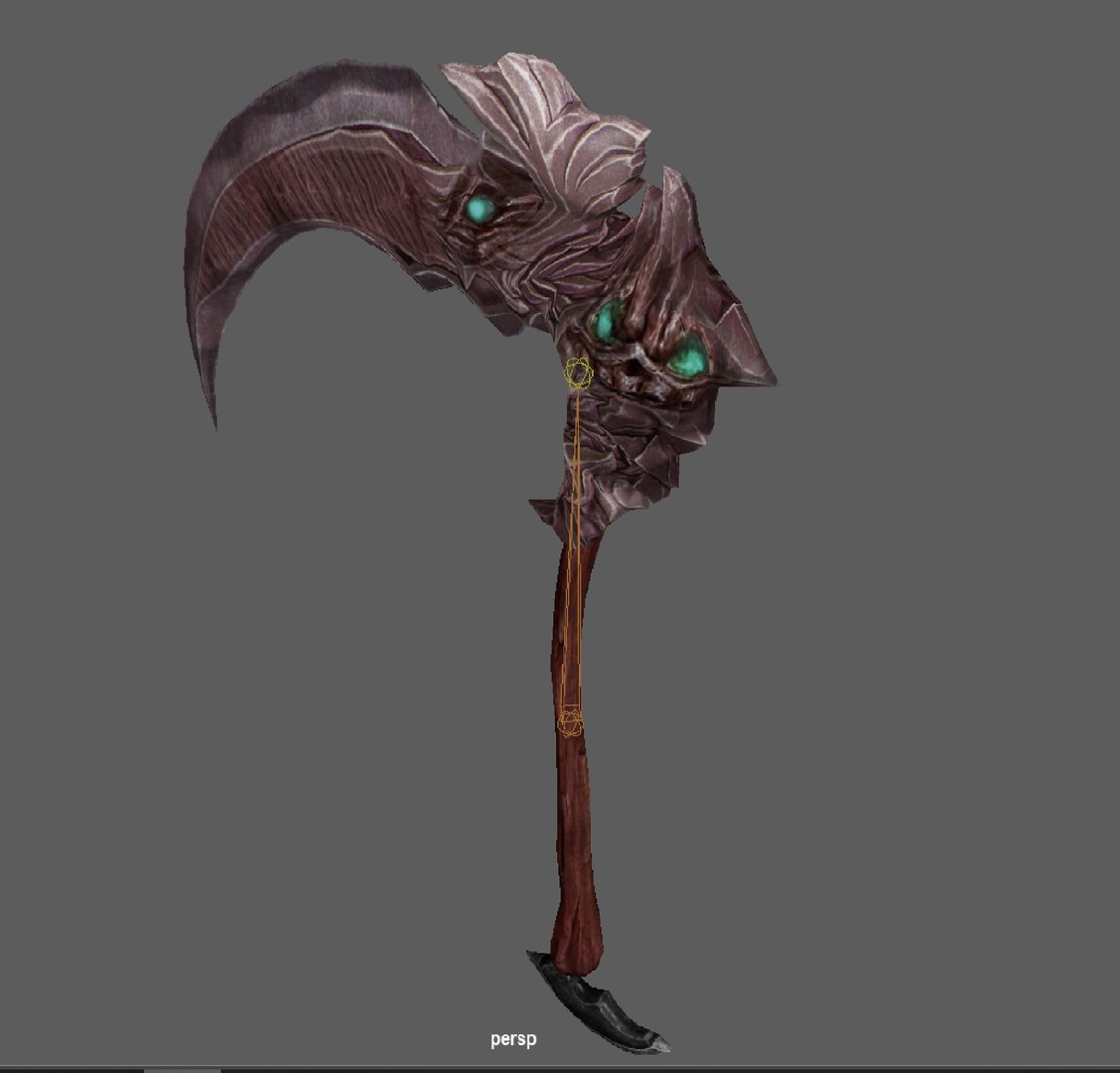 3D Fantasy Scythe Reaper Weapon Low Poly - TurboSquid 2031196