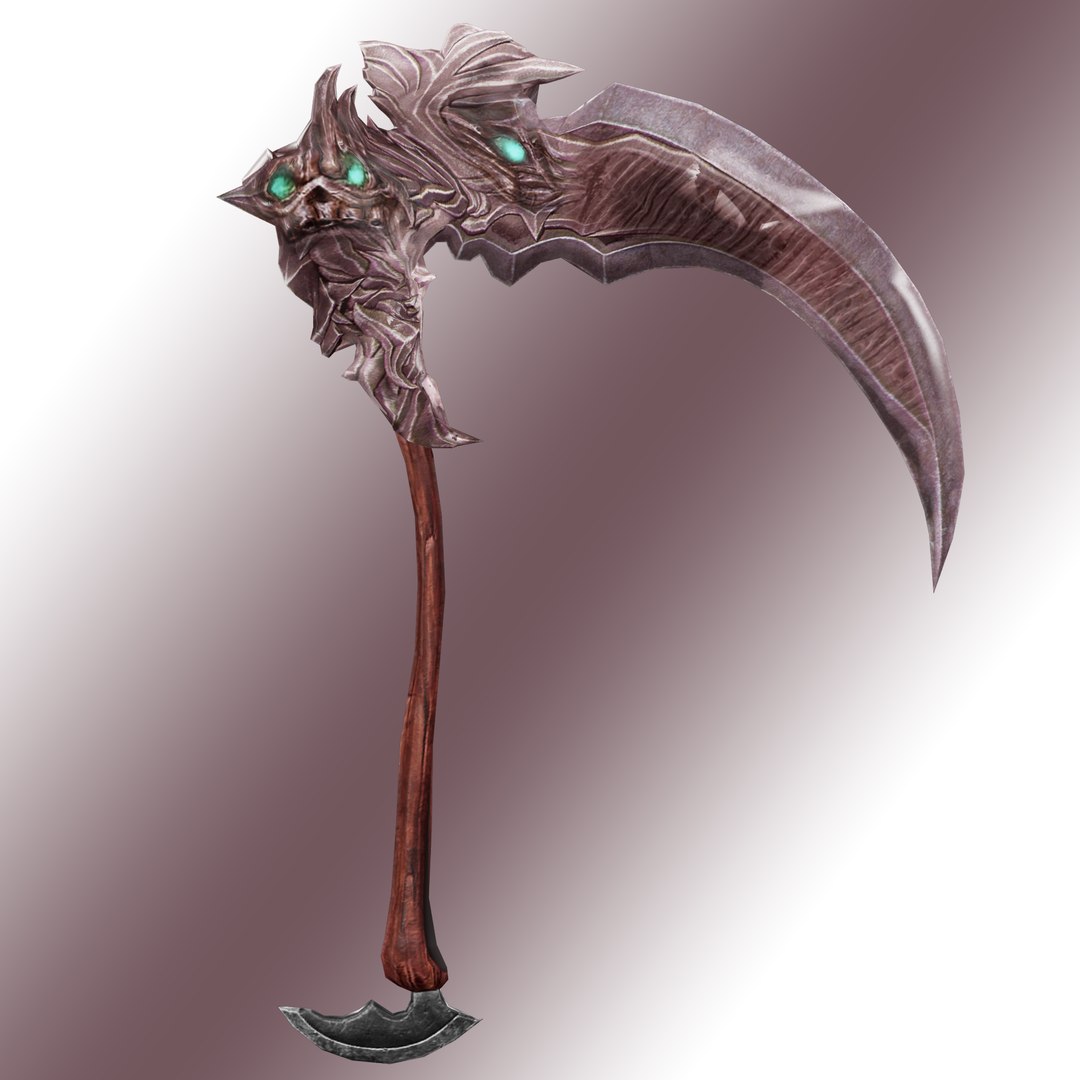 3D Fantasy Scythe Reaper Weapon Low Poly - TurboSquid 2031196