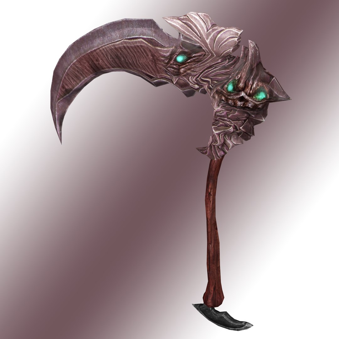 3D Fantasy Scythe Reaper Weapon Low Poly - TurboSquid 2031196