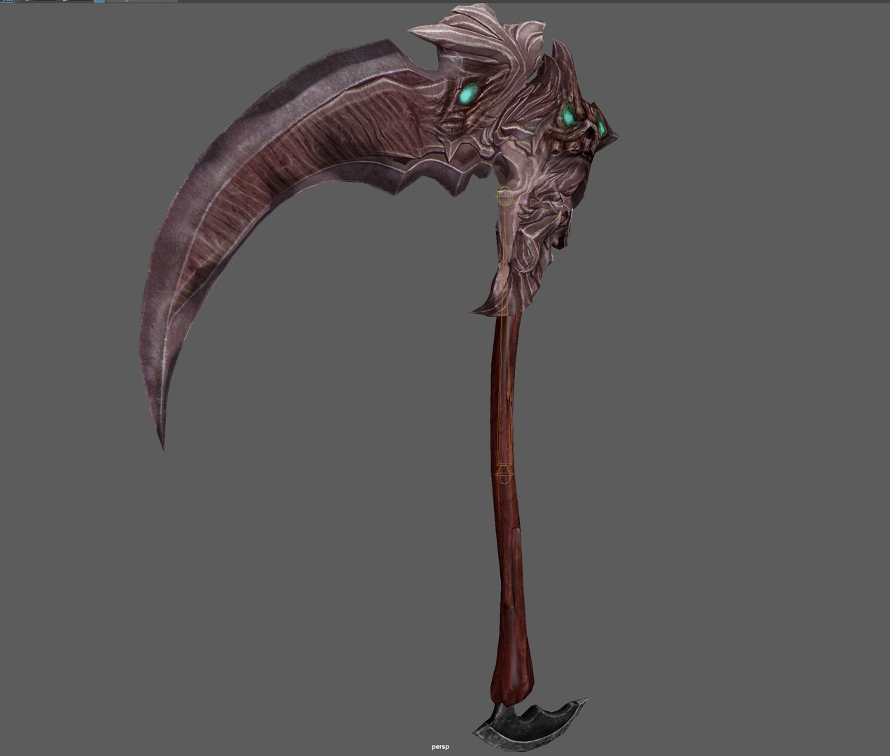 3D Fantasy Scythe Reaper Weapon Low Poly - TurboSquid 2031196