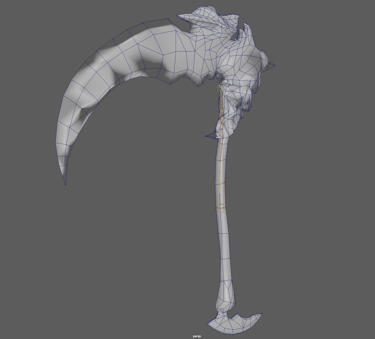 3D Fantasy Scythe Reaper Weapon Low Poly - TurboSquid 2031196