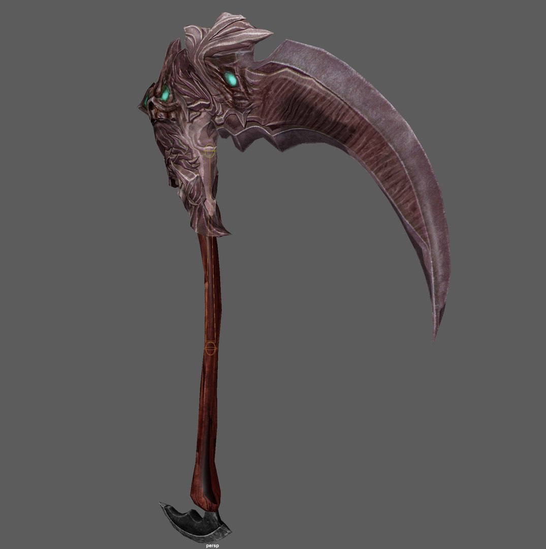 3D Fantasy Scythe Reaper Weapon Low Poly - TurboSquid 2031196