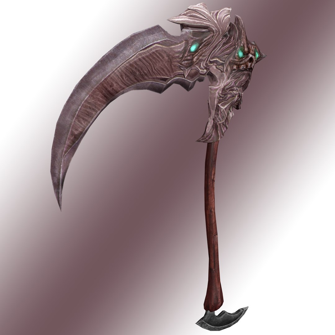 3D Fantasy Scythe Reaper Weapon Low Poly - TurboSquid 2031196