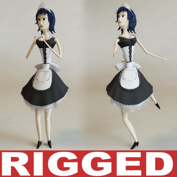 Woman Maid 3D Models for Download | TurboSquid