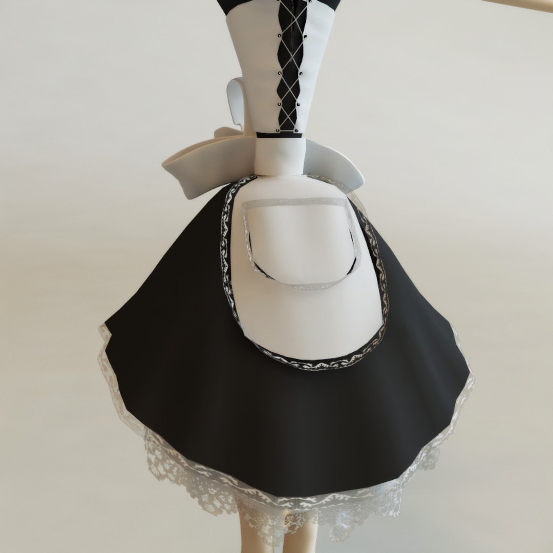 3d Servant Rigged Animation Model