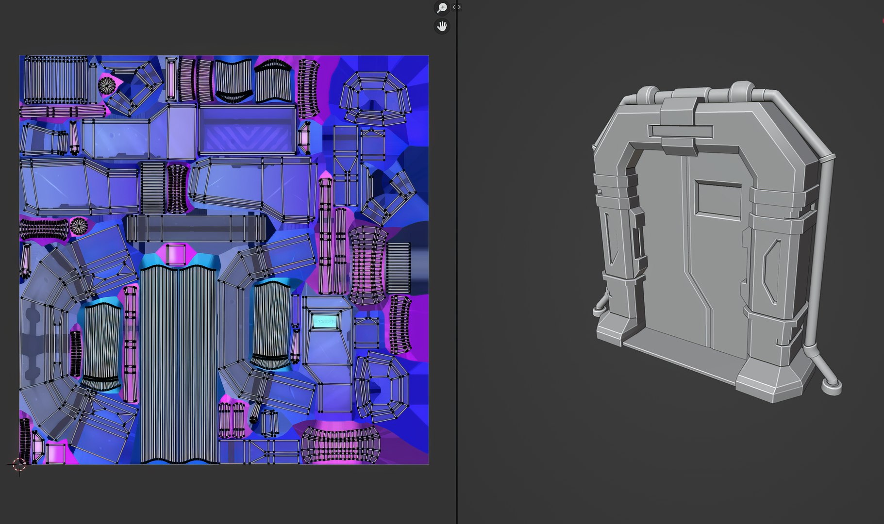 3D Model Stylized Hand-Painted SCI FI DOOR Game Asset - TurboSquid 2133247
