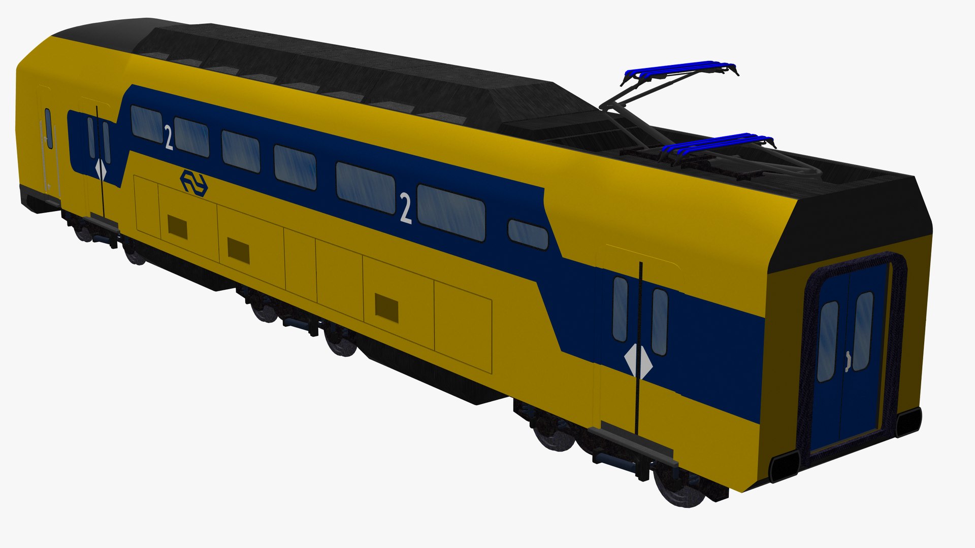 Ns Ddz Doublefloor Intercity Train Model - TurboSquid 2008102