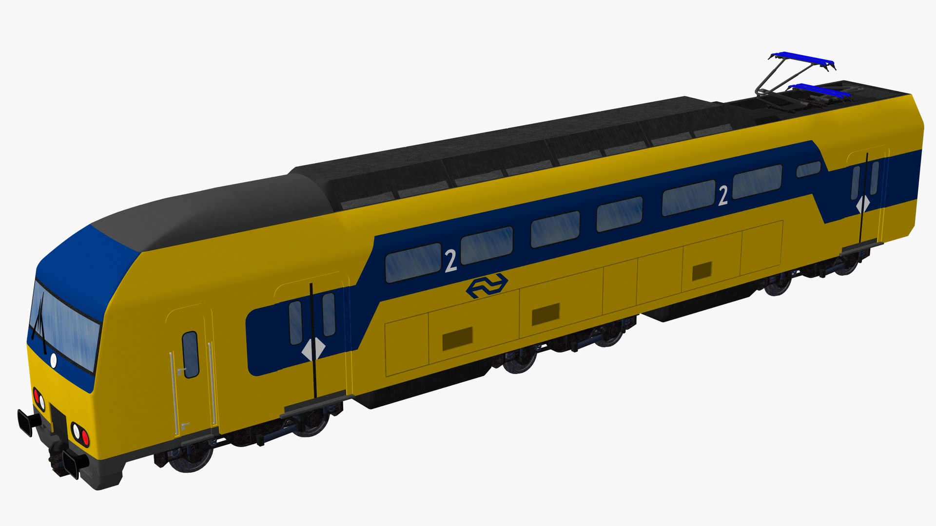 Ns Ddz Doublefloor Intercity Train Model - TurboSquid 2008102