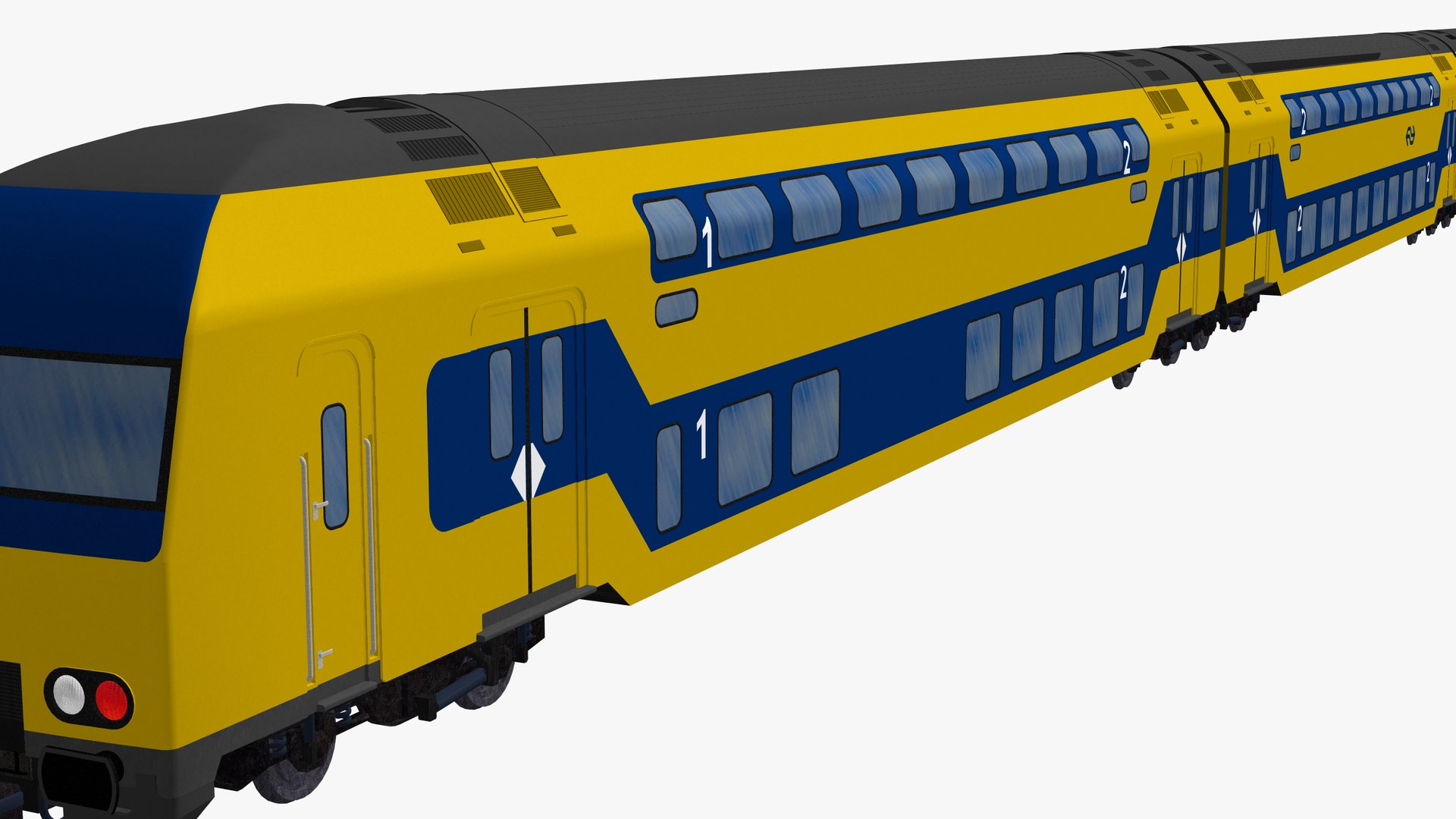 Ns Ddz Doublefloor Intercity Train Model - TurboSquid 2008102