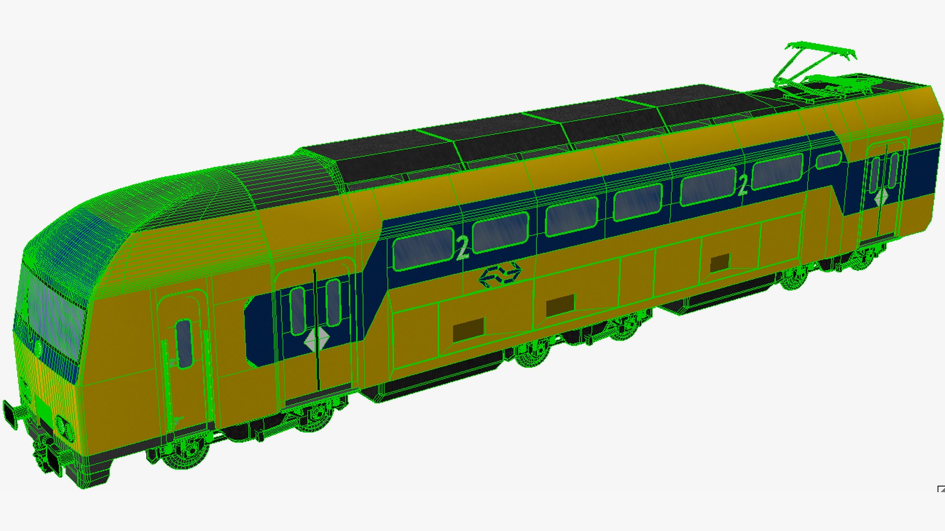 Ns Ddz Doublefloor Intercity Train Model - TurboSquid 2008102