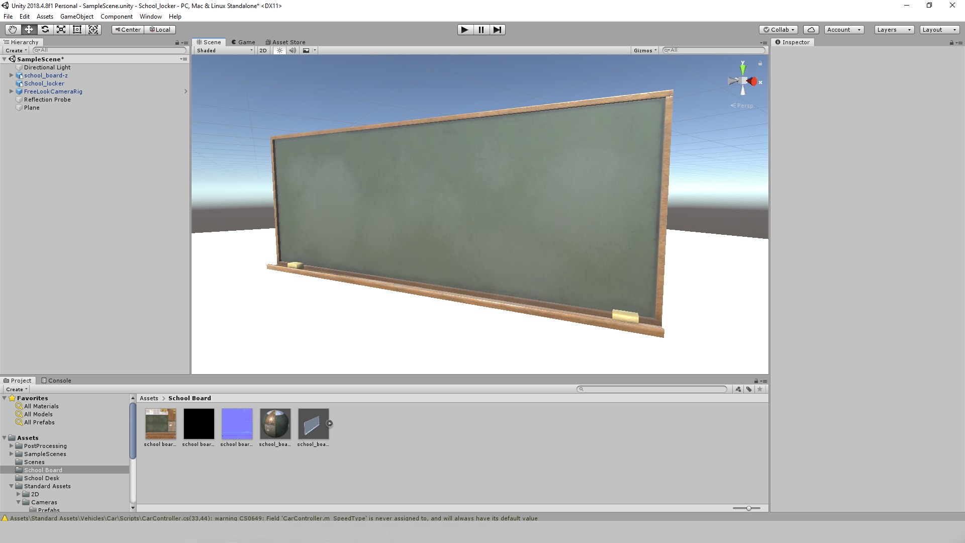 3D Model Classroom Board - TurboSquid 1446458