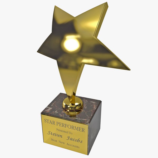 3d model star trophy